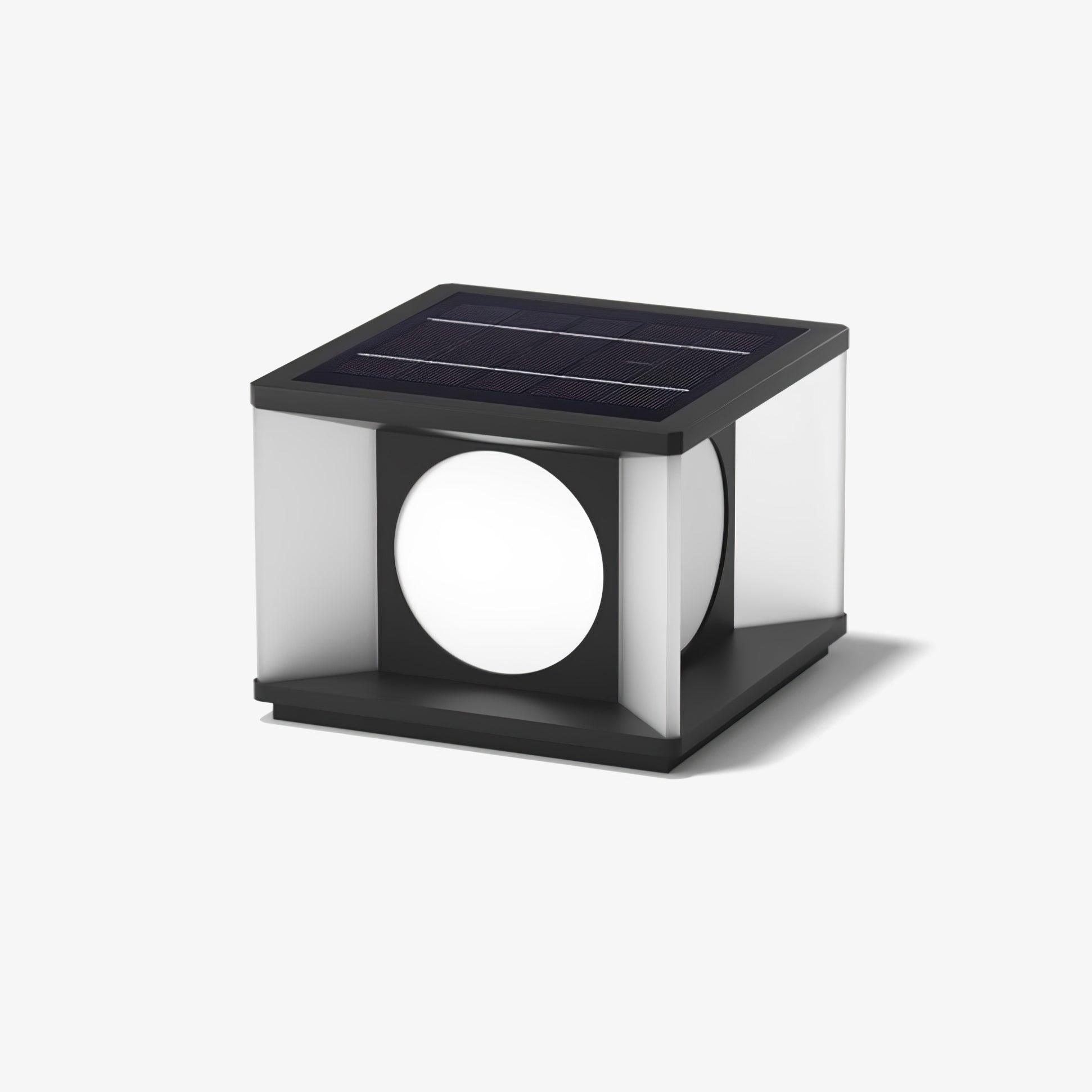 Outdoor Light Black Modern Solor Garden Courtyards | Letslighting