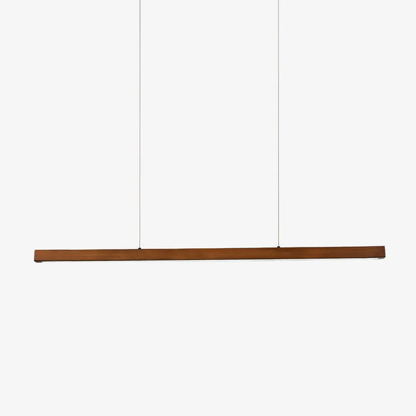 Pendant Light Brown Wood Linear Minimalist Dining Room | Letslighting