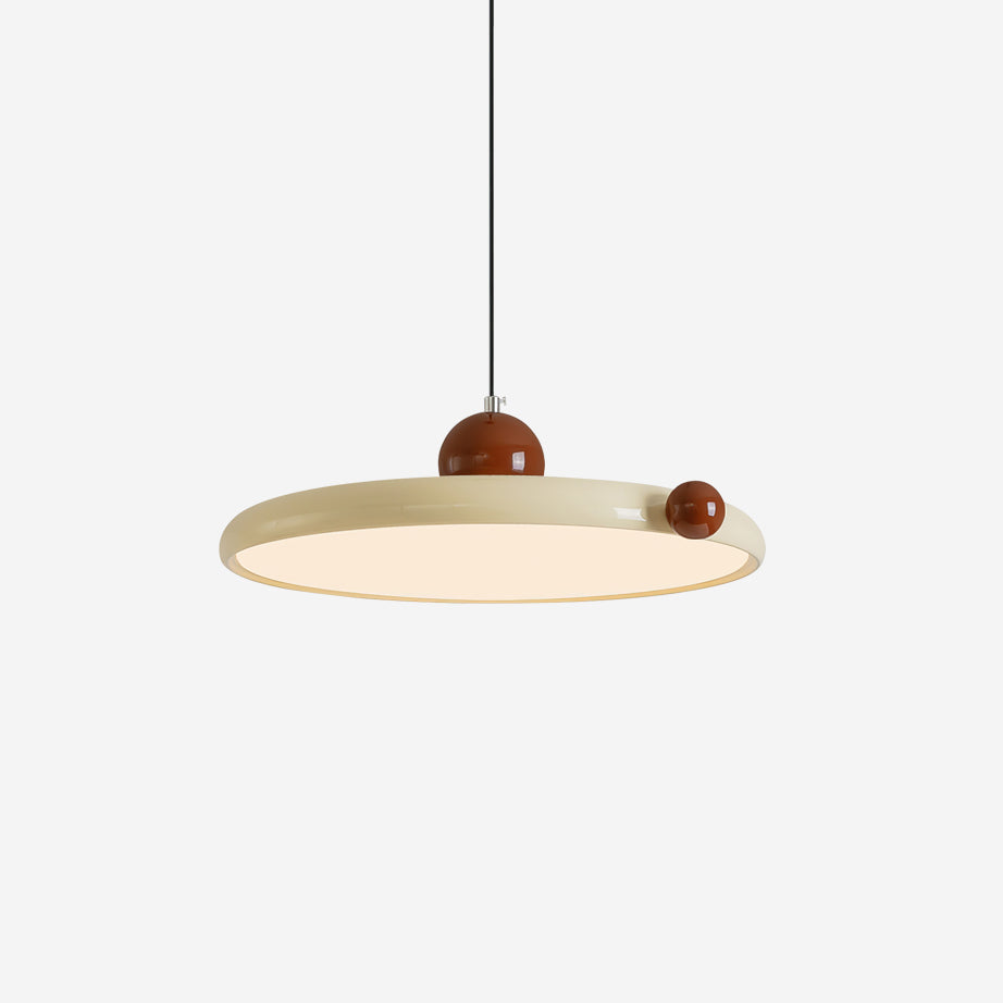 Pendant Lamp Disc Sphere Minimalist Warm Ambient Glow | Letslighting