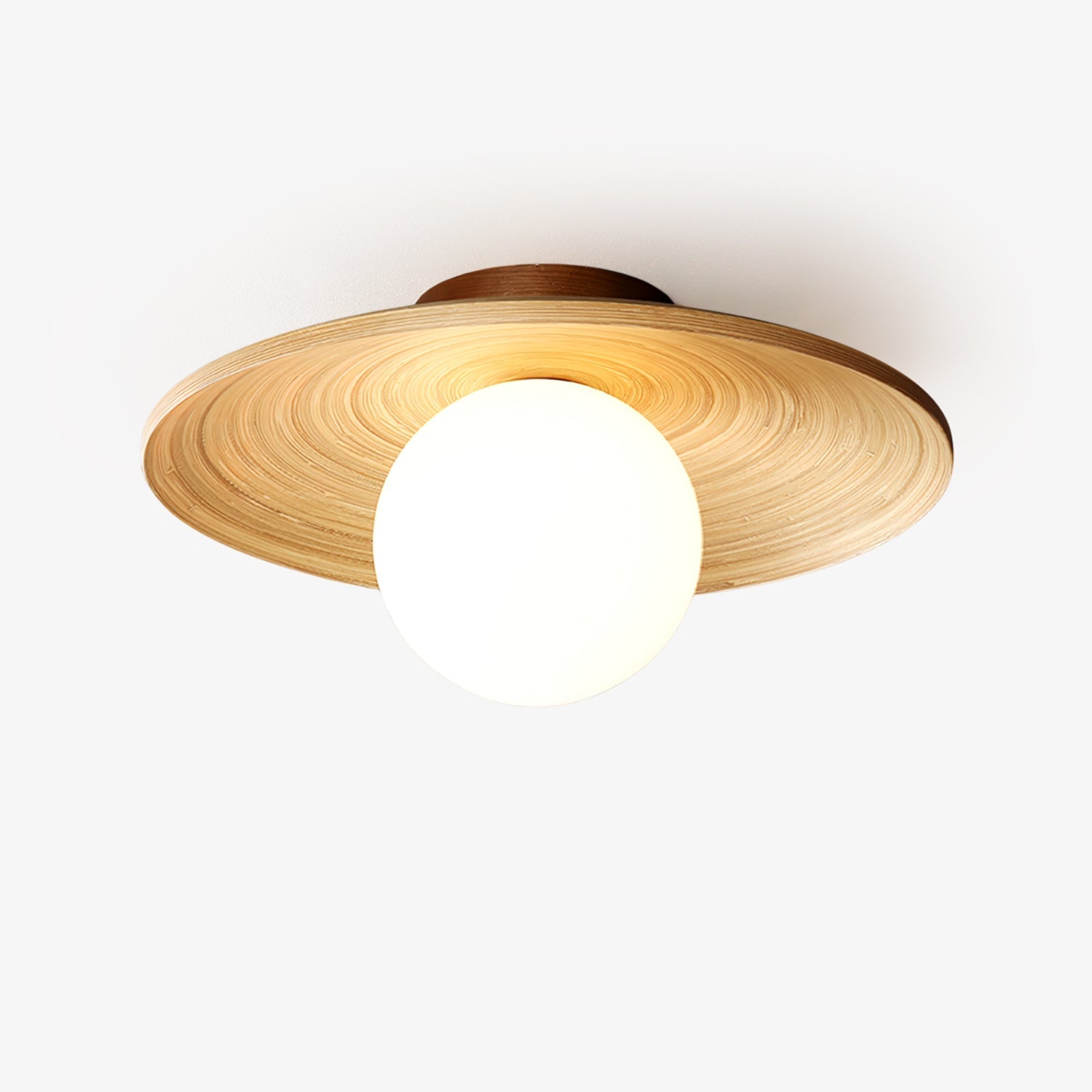 Ceiling Light Planet Wood Orbital Opal for Living Room Bedroom ...