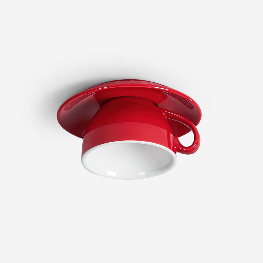 Teacup Ceiling Lamp Ceramics Bedroom Living Room |Letslighting